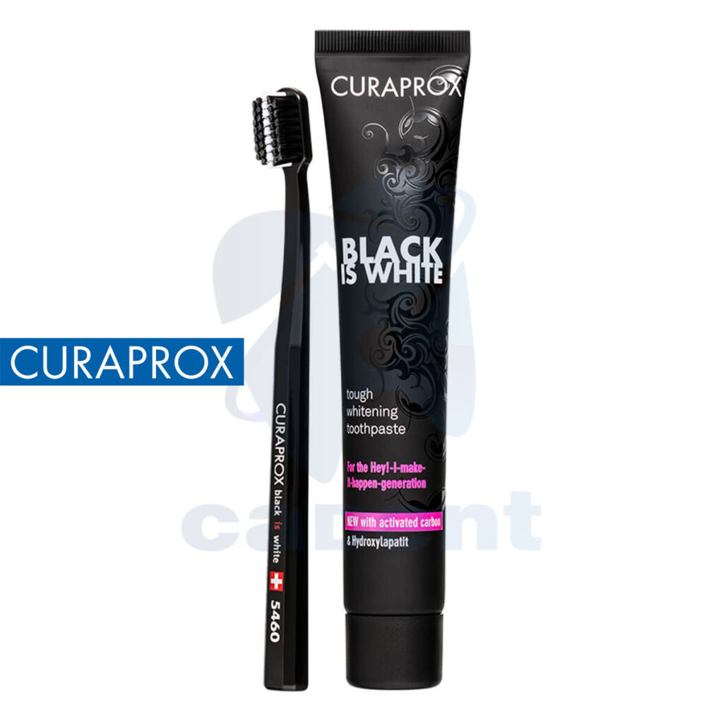 PASTA DENTAL CURAPROX WHITE IS BLACK - Cadent
