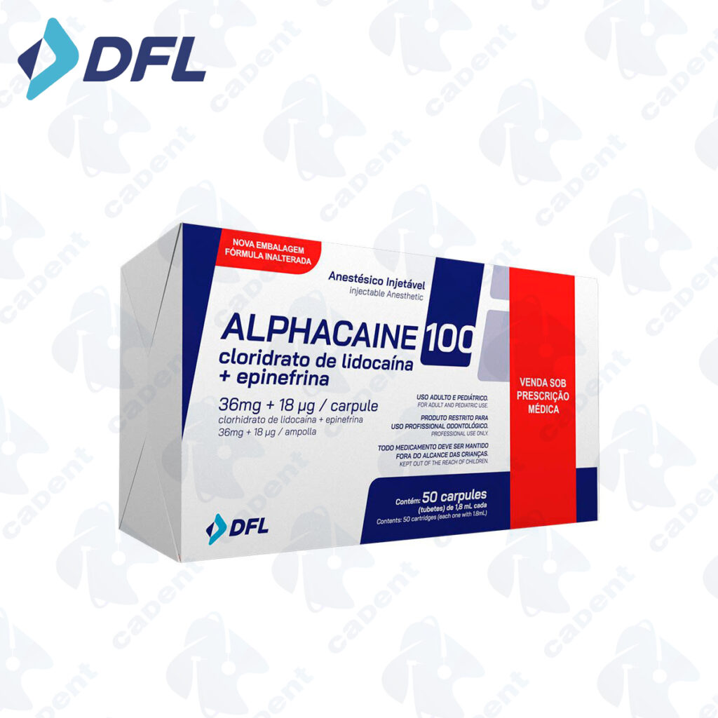 ANESTESIA 2% ALPHACAINE 100 DFL - Cadent
